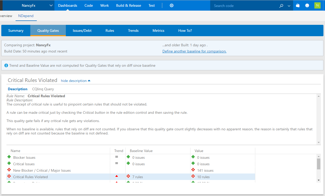 Code Quality NDepend for Azure DevOps and TFS - Visual Studio Marketplace