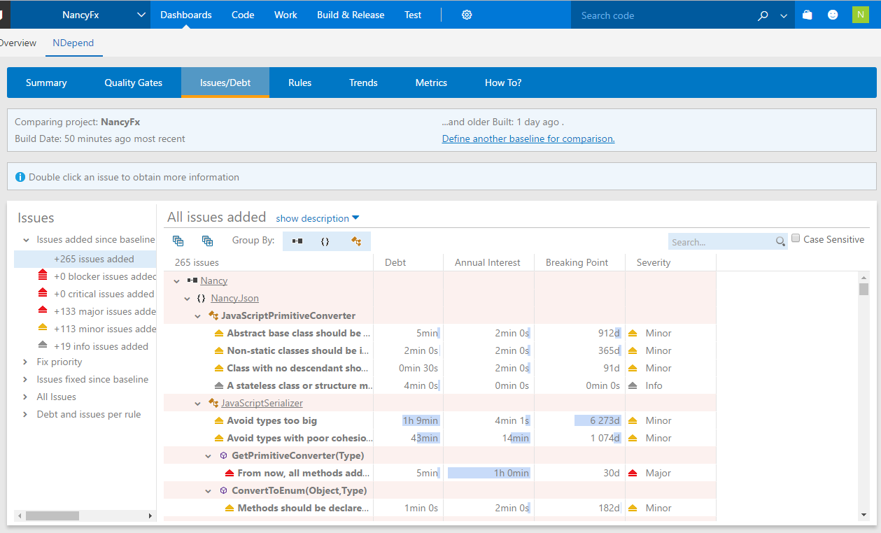 Code Quality NDepend for Azure DevOps and TFS - Visual Studio Marketplace